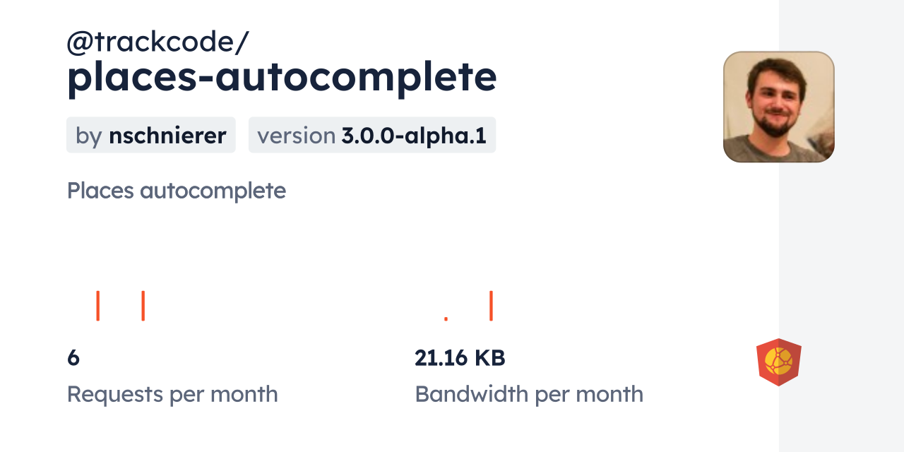 @trackcode/places-autocomplete CDN by jsDelivr - A CDN for npm and GitHub
