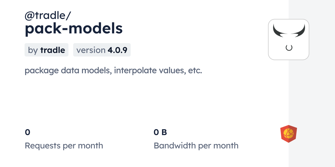 @tradle/pack-models CDN by jsDelivr - A CDN for npm and GitHub