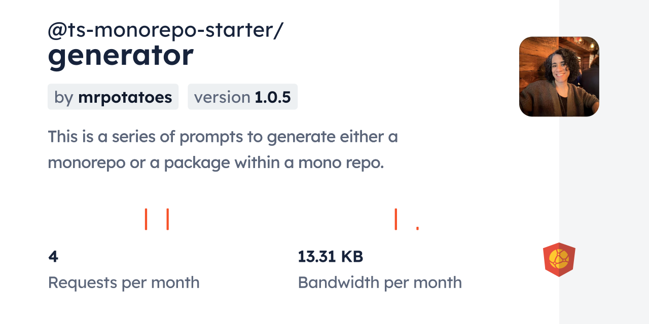 @ts-monorepo-starter/generator CDN by jsDelivr - A CDN for npm and GitHub