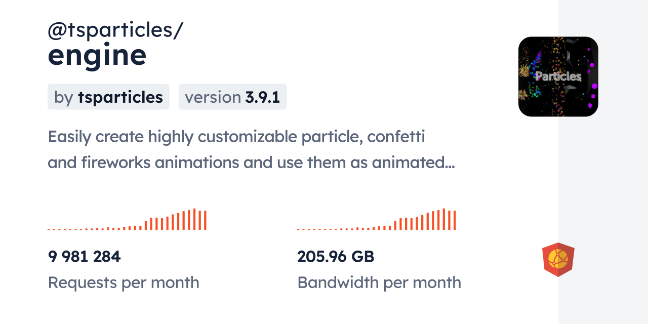 @tsparticles/engine CDN by jsDelivr - A CDN for npm and GitHub