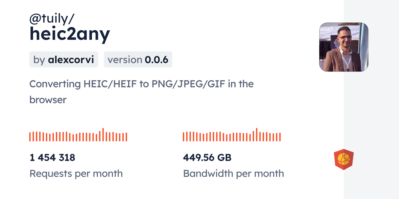 @tuily/heic2any CDN by jsDelivr - A CDN for npm and GitHub