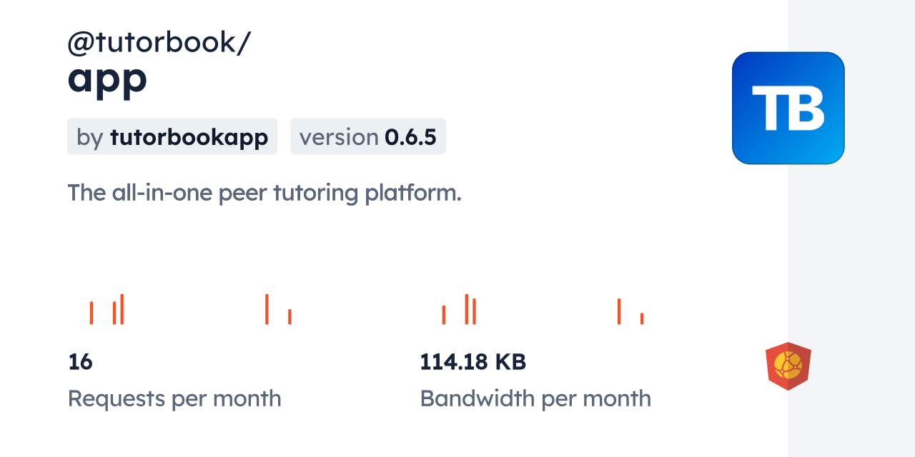 @tutorbook/app CDN by jsDelivr - A CDN for npm and GitHub