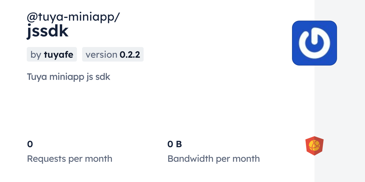 @tuya-miniapp/jssdk CDN by jsDelivr - A CDN for npm and GitHub