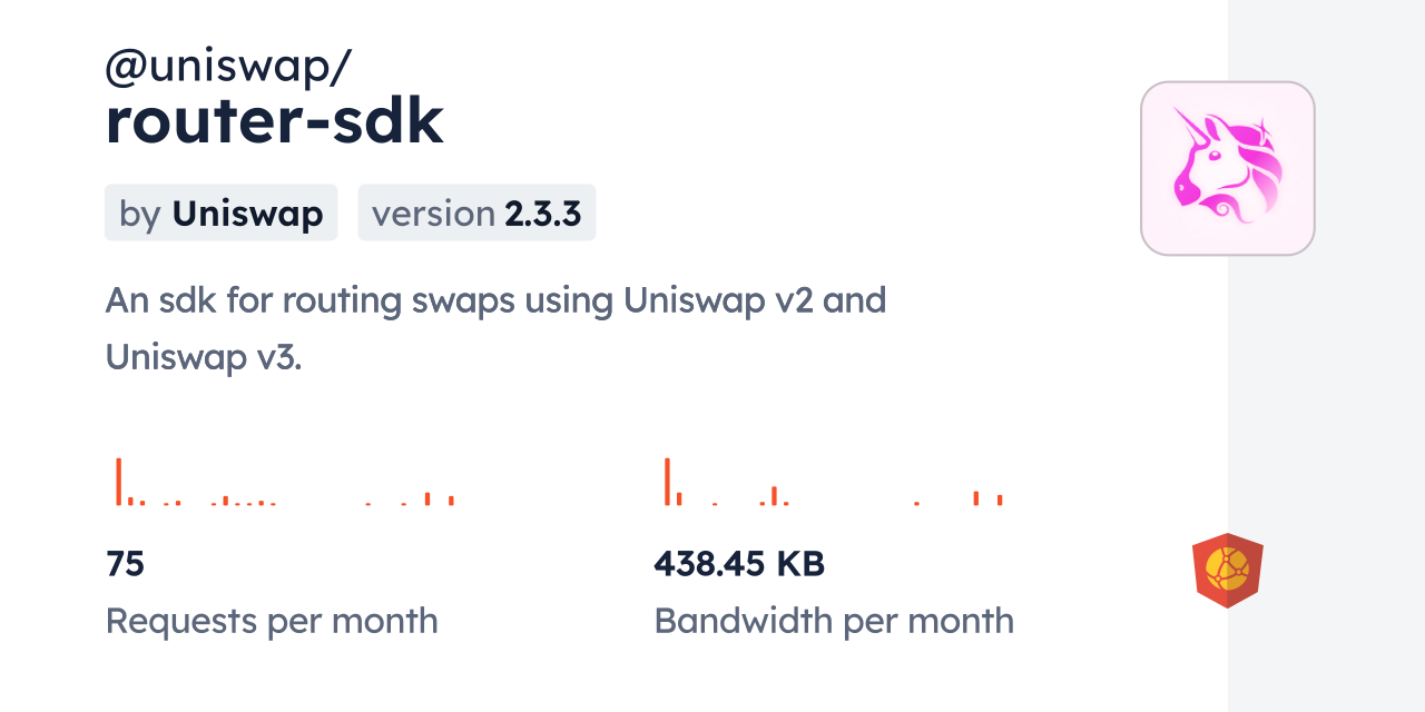 @uniswap/router-sdk CDN by jsDelivr - A CDN for npm and GitHub
