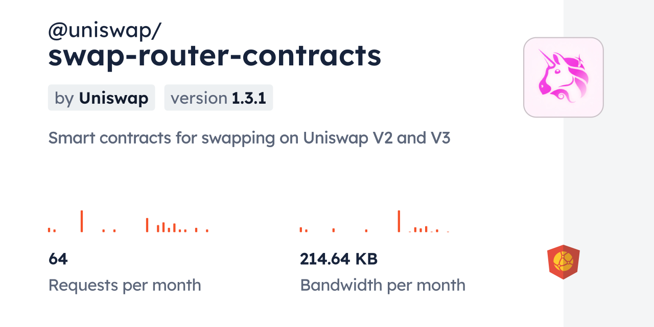 @uniswap/swap-router-contracts CDN by jsDelivr - A CDN for npm and GitHub