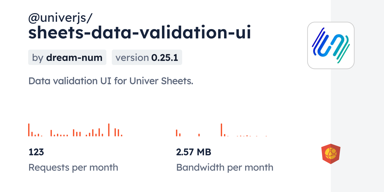 @univerjs/sheets-data-validation-ui CDN by jsDelivr - A CDN for npm and ...