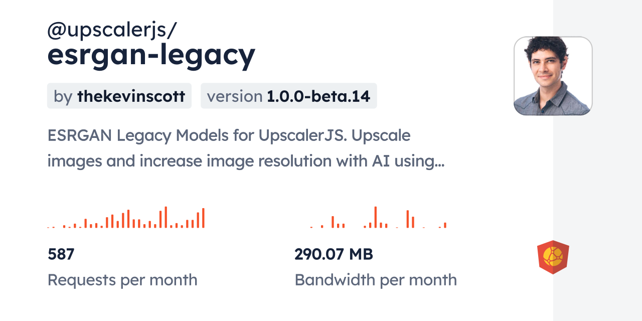 @upscalerjs/esrgan-legacy CDN by jsDelivr - A CDN for npm and GitHub