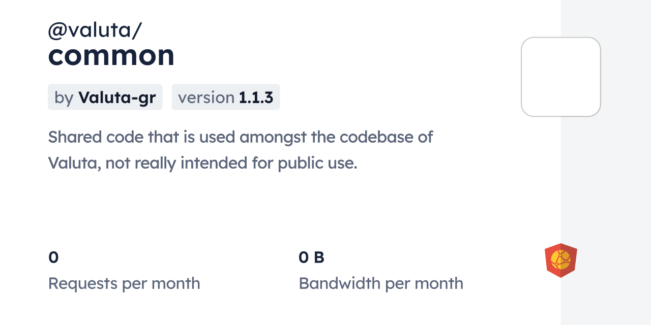@valuta/common CDN by jsDelivr - A CDN for npm and GitHub