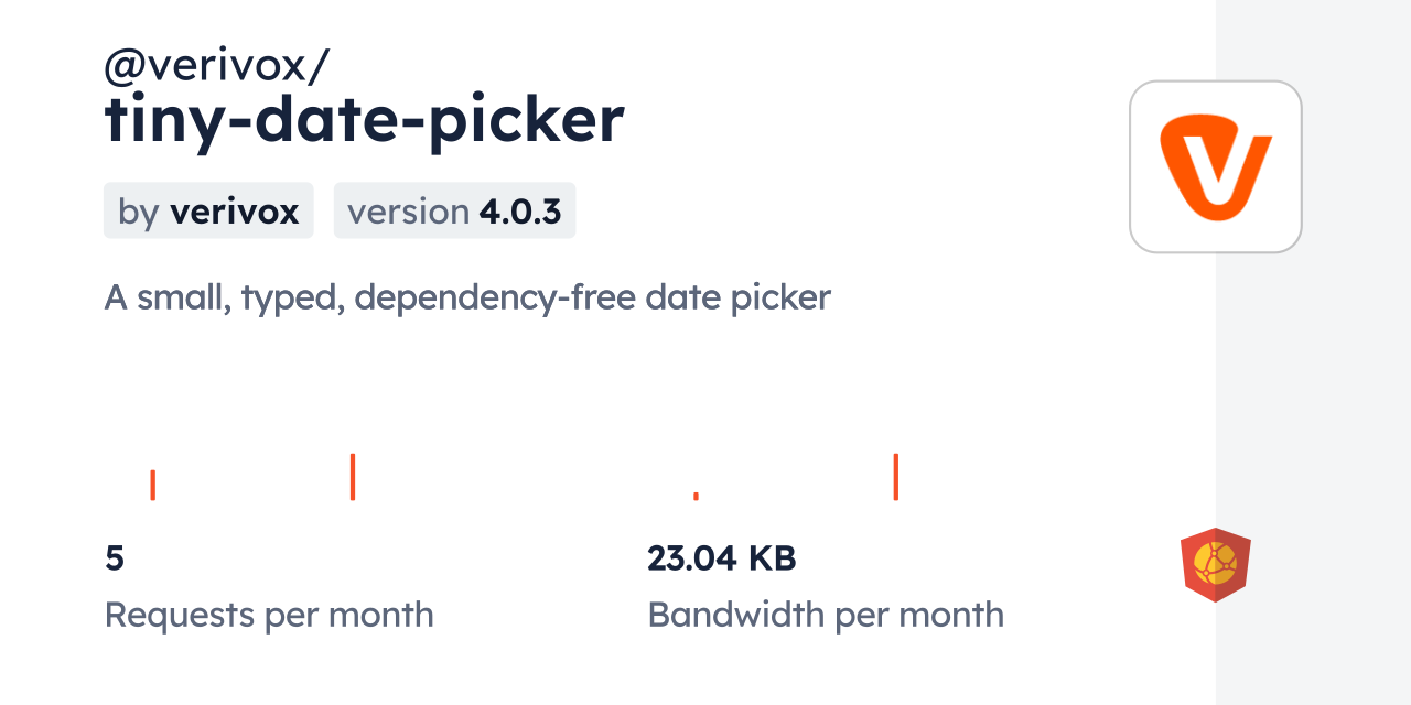 @verivox/tiny-date-picker CDN by jsDelivr - A CDN for npm and GitHub