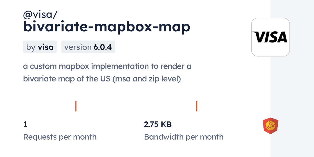 @visa/bivariate-mapbox-map CDN by jsDelivr - A CDN for npm and GitHub