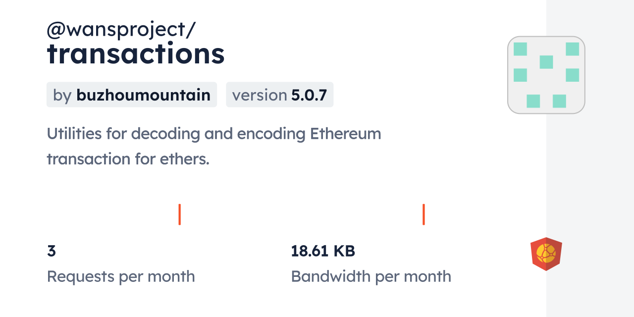 @wansproject/transactions CDN by jsDelivr - A CDN for npm and GitHub
