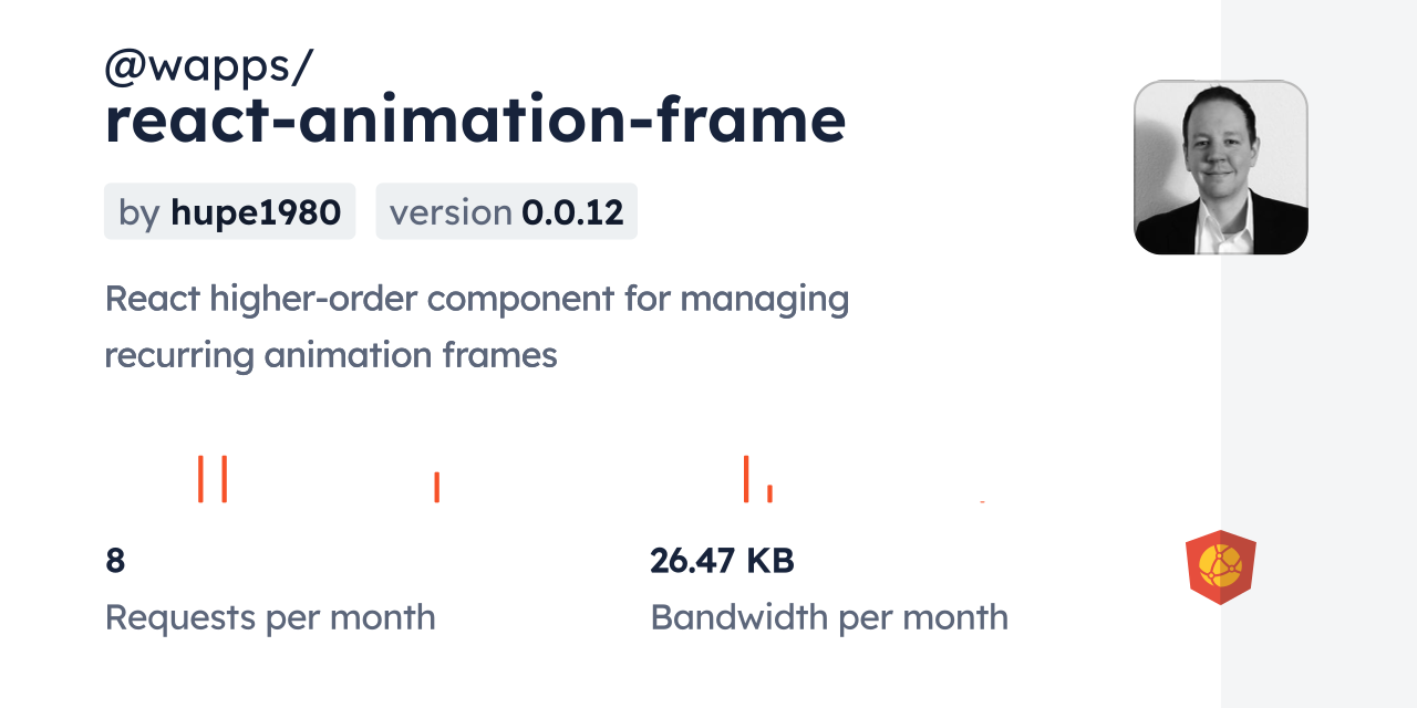 @wapps/react-animation-frame CDN by jsDelivr - A CDN for npm and GitHub