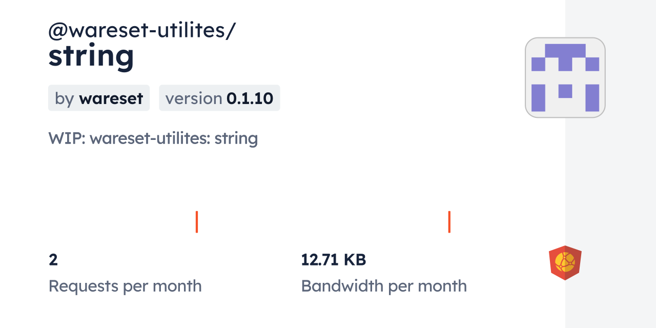 @wareset-utilites/string CDN by jsDelivr - A CDN for npm and GitHub