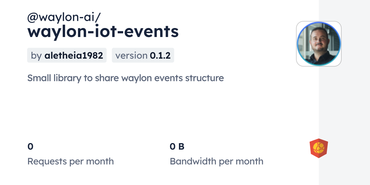 @waylon-ai/waylon-iot-events CDN by jsDelivr - A CDN for npm and GitHub