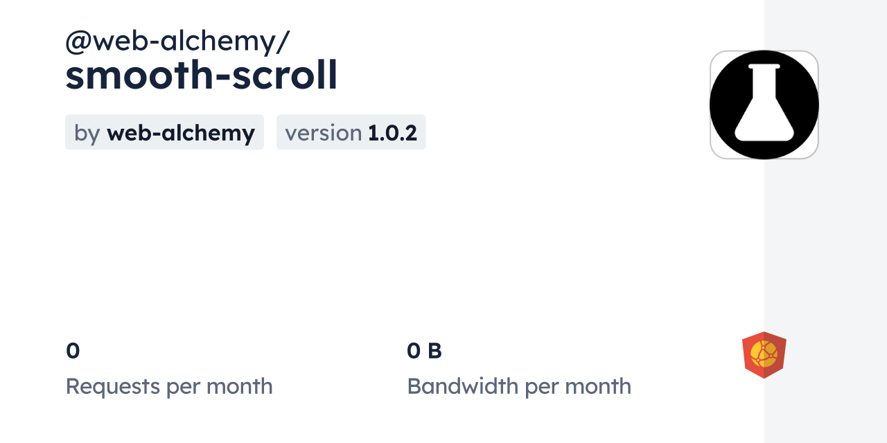 @web-alchemy/smooth-scroll CDN by jsDelivr - A CDN for npm and GitHub
