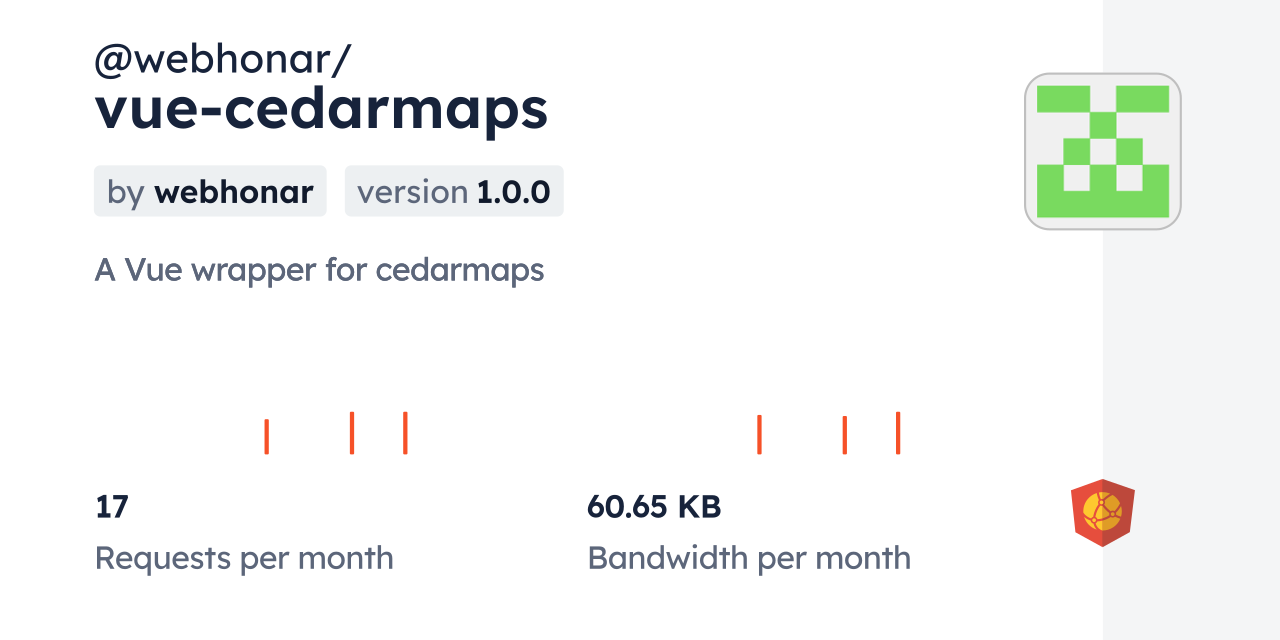 @webhonar/vue-cedarmaps CDN by jsDelivr - A CDN for npm and GitHub
