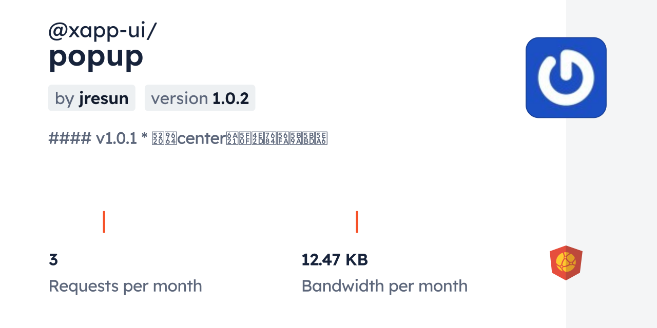 @xapp-ui/popup CDN by jsDelivr - A CDN for npm and GitHub