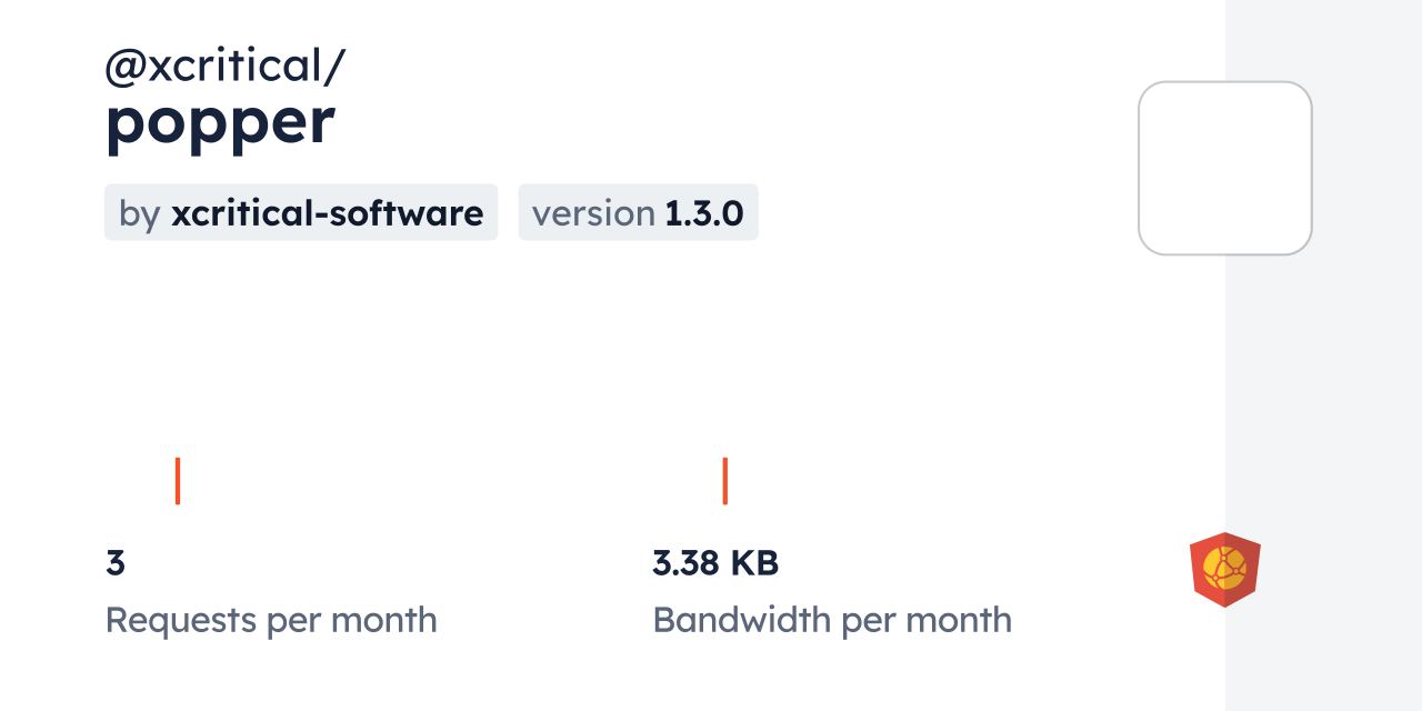 @xcritical/popper CDN by jsDelivr - A CDN for npm and GitHub