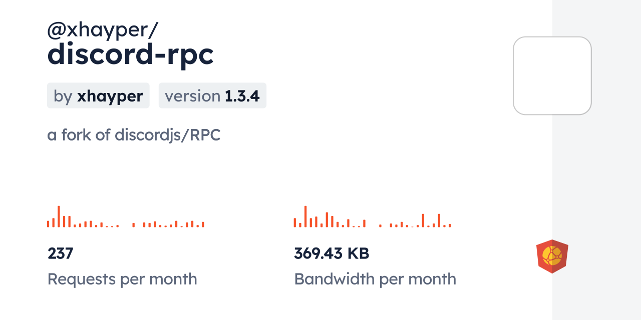 @xhayper/discord-rpc CDN by jsDelivr - A CDN for npm and GitHub