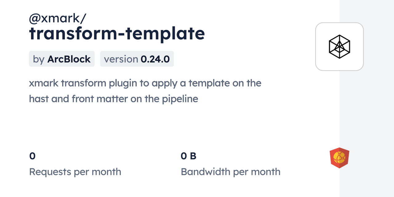 @xmark/transform-template CDN by jsDelivr - A CDN for npm and GitHub