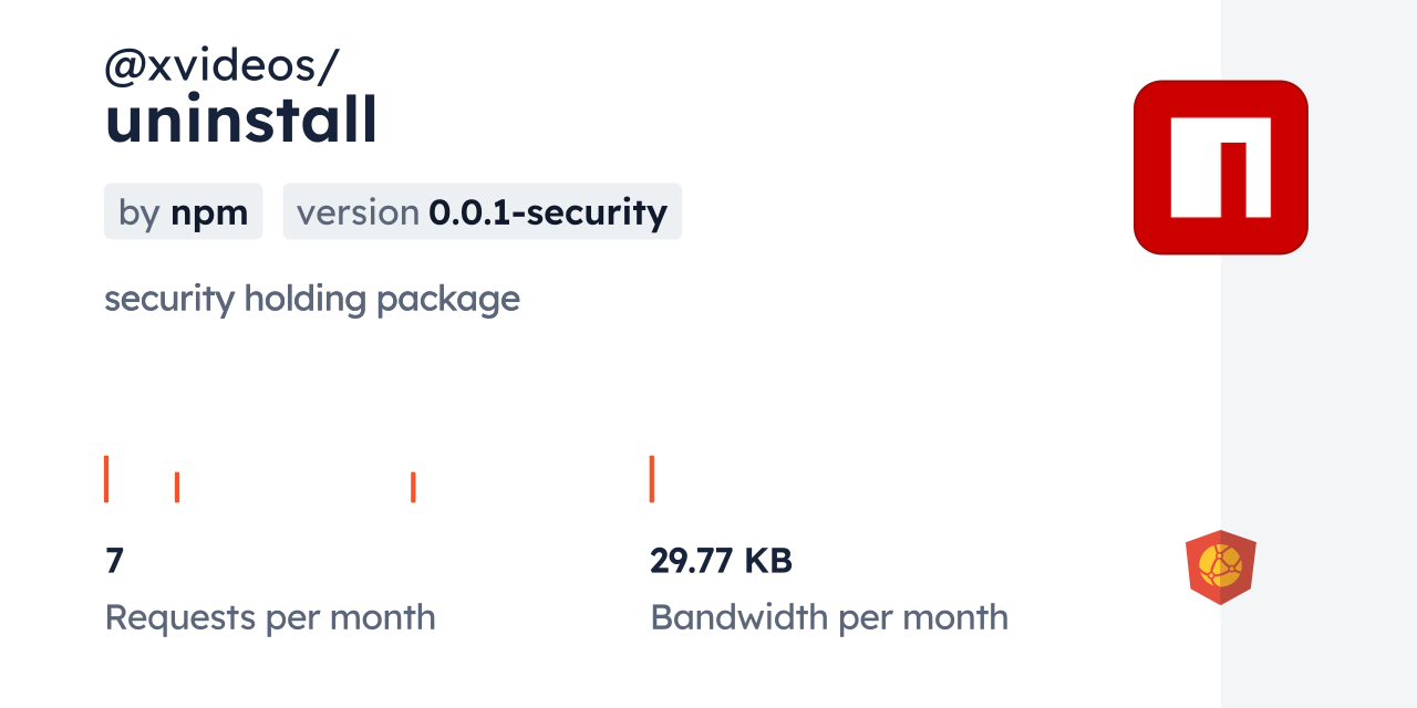 @xvideos/uninstall CDN by jsDelivr - A CDN for npm and GitHub