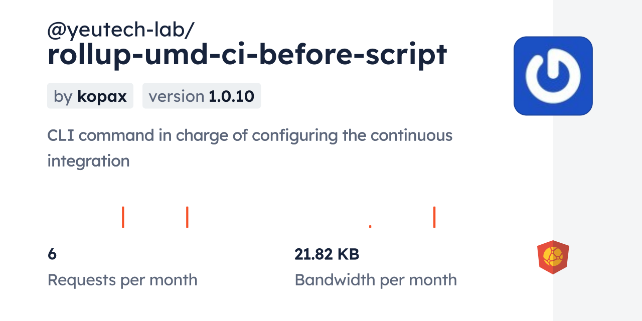 @yeutech-lab/rollup-umd-ci-before-script CDN by jsDelivr - A CDN for npm and GitHub