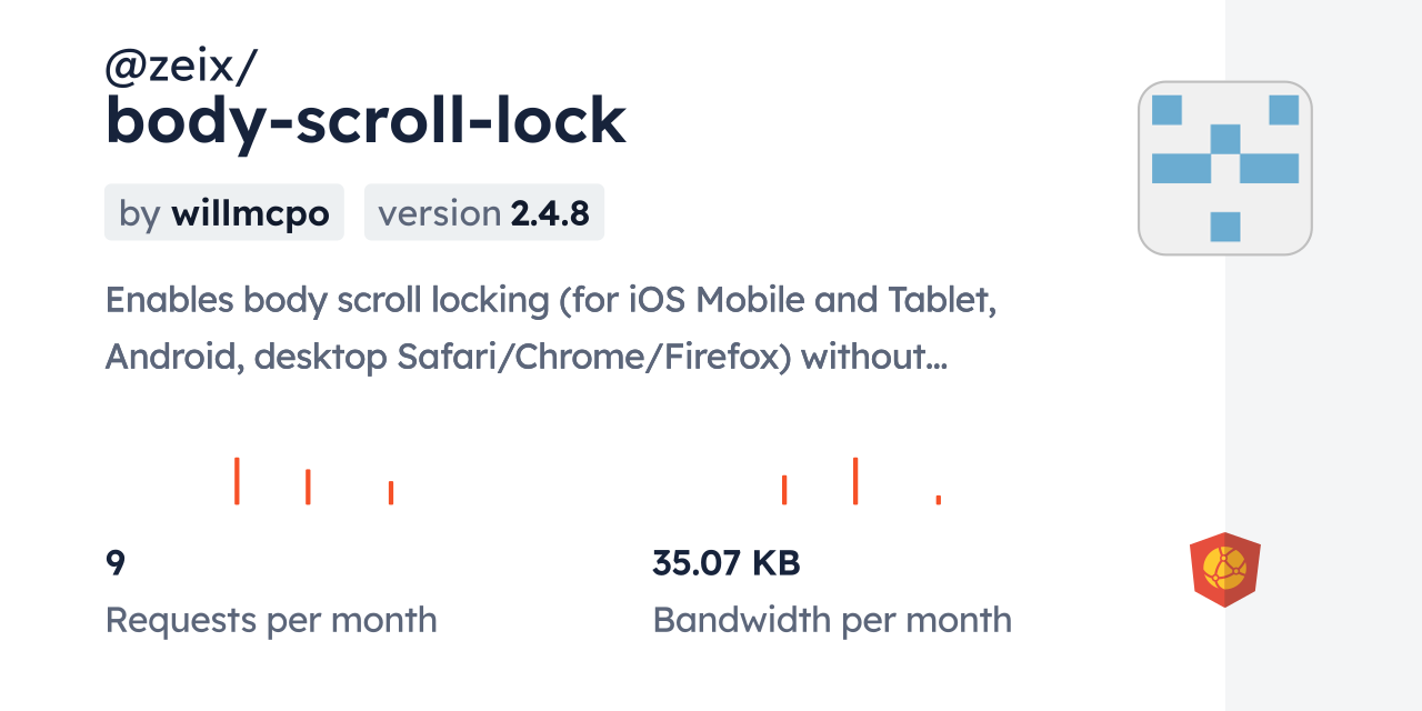 @zeix/body-scroll-lock CDN by jsDelivr - A CDN for npm and GitHub