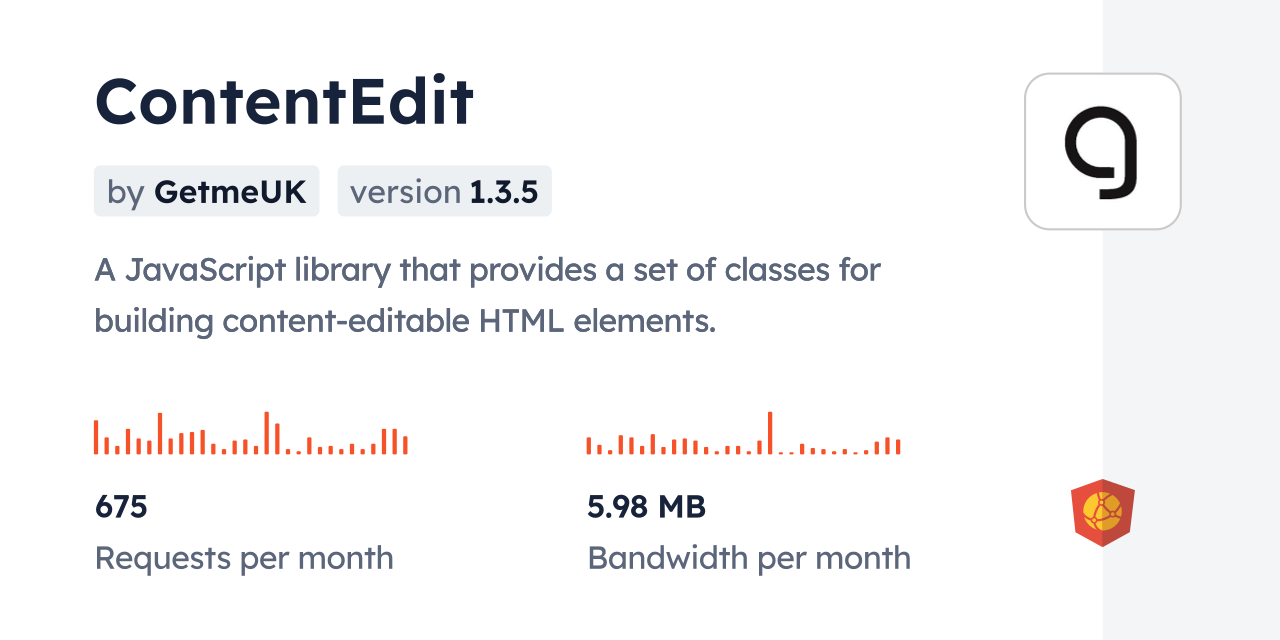 ContentEdit CDN by jsDelivr - A CDN for npm and GitHub