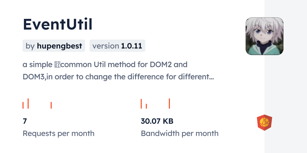 EventUtil CDN by jsDelivr - A CDN for npm and GitHub