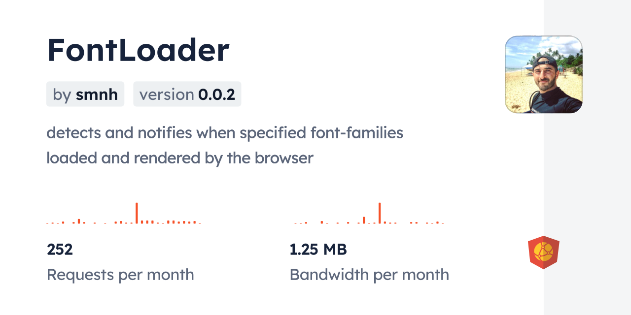 FontLoader CDN by jsDelivr - A CDN for npm and GitHub