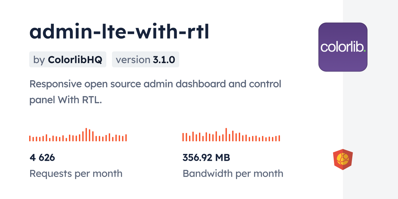 admin-lte-with-rtl CDN by jsDelivr - A CDN for npm and GitHub