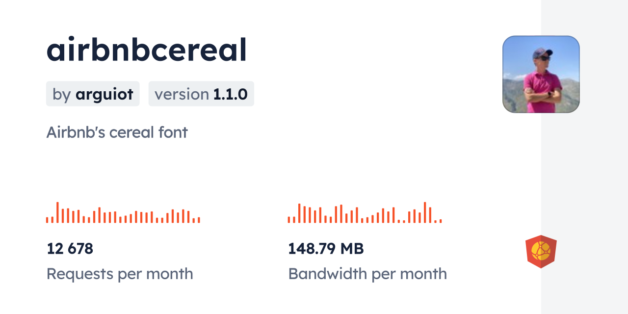 airbnbcereal CDN by jsDelivr - A CDN for npm and GitHub