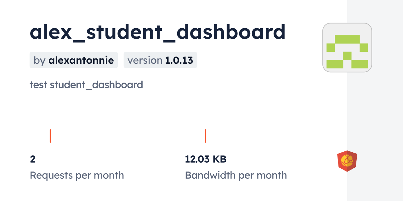 alex_student_dashboard CDN by jsDelivr - A CDN for npm and GitHub