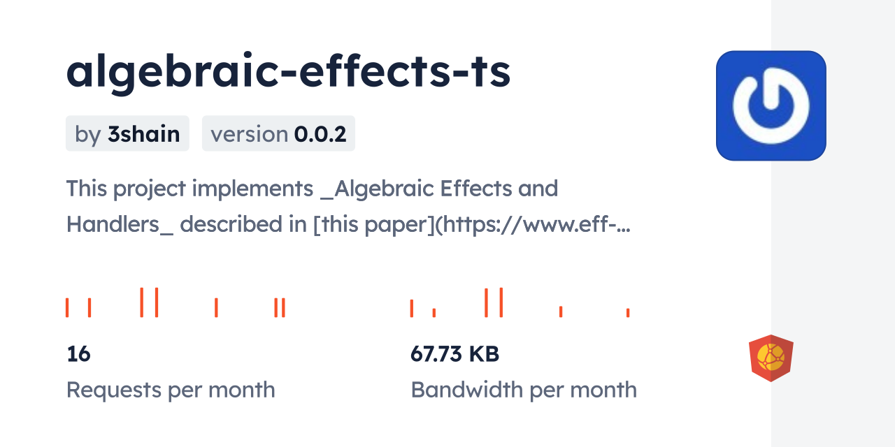 algebraic-effects-ts CDN by jsDelivr - A CDN for npm and GitHub