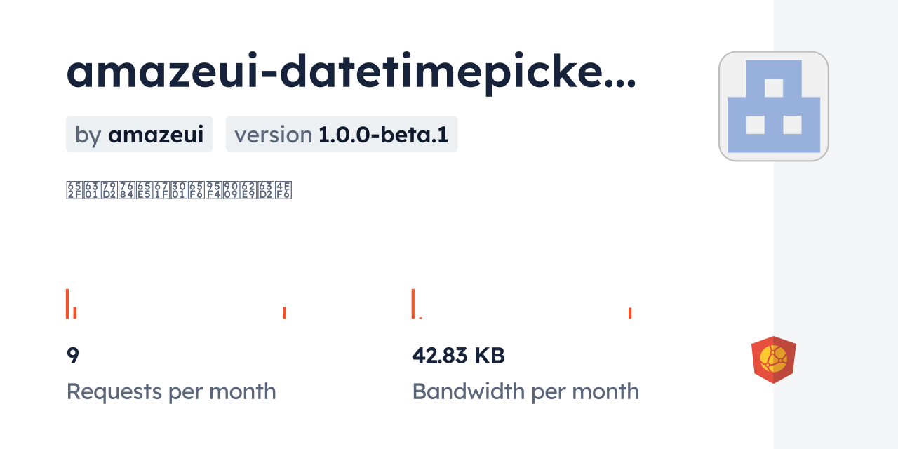 amazeui-datetimepicker-se CDN by jsDelivr - A CDN for npm and GitHub