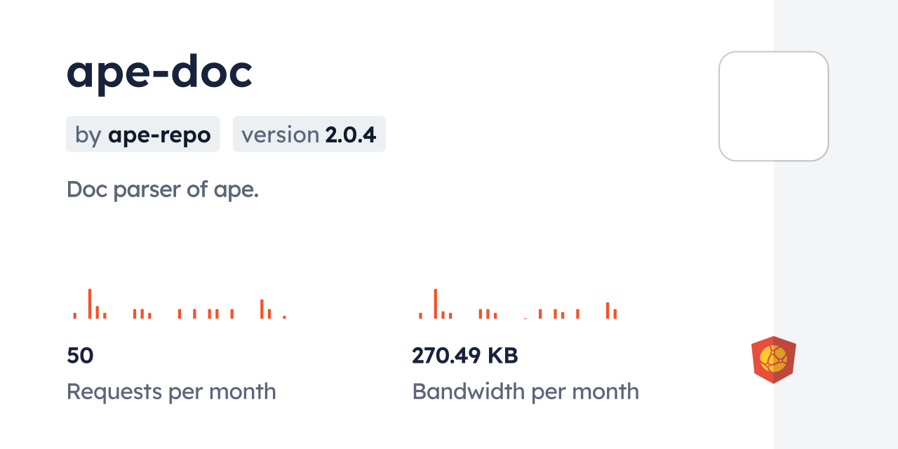 ape-doc CDN by jsDelivr - A CDN for npm and GitHub
