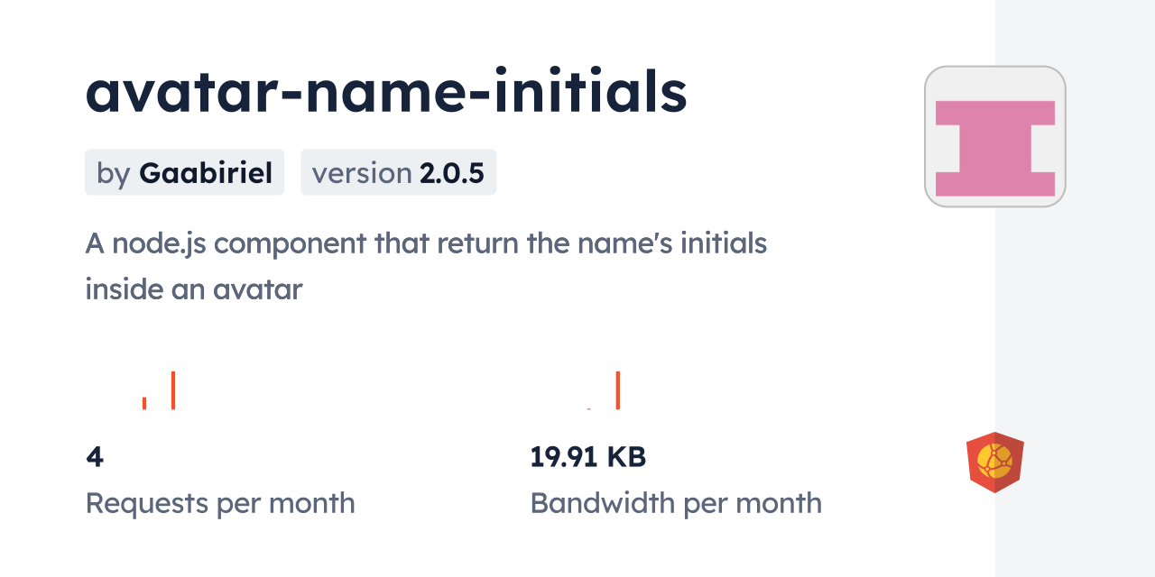 avatar-name-initials CDN by jsDelivr - A CDN for npm and GitHub