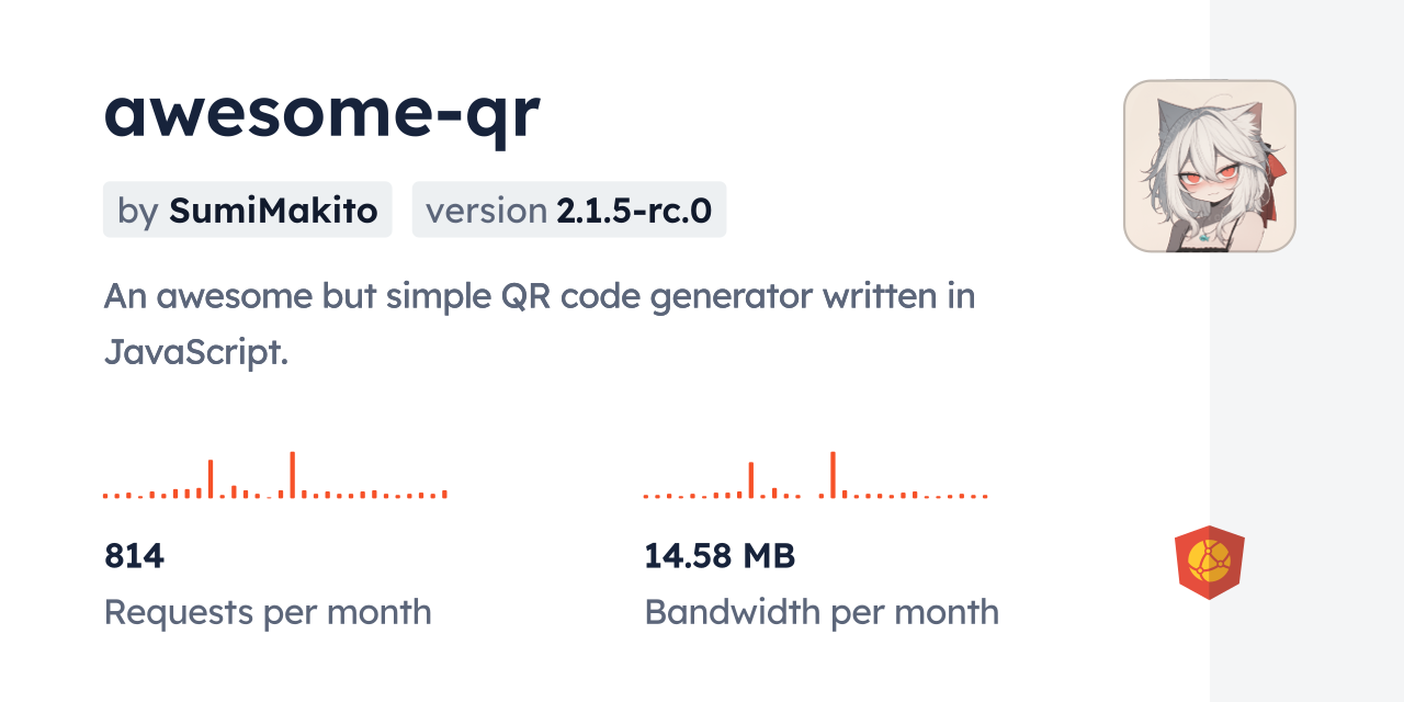 awesome-qr CDN by jsDelivr - A CDN for npm and GitHub