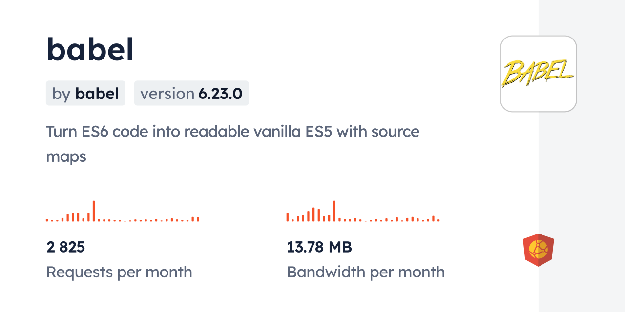 babel CDN by jsDelivr - A CDN for npm and GitHub