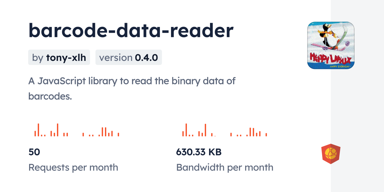 barcode-data-reader CDN by jsDelivr - A CDN for npm and GitHub