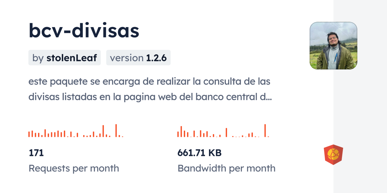 bcv-divisas CDN by jsDelivr - A CDN for npm and GitHub