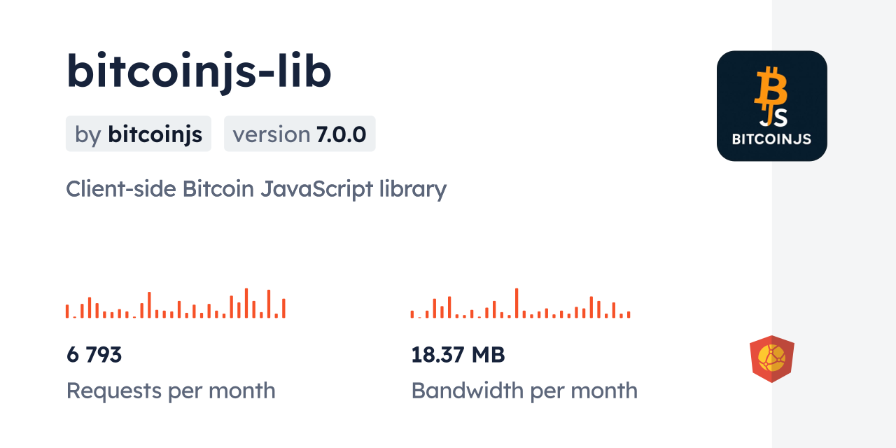 bitcoinjs-lib CDN by jsDelivr - A CDN for npm and GitHub