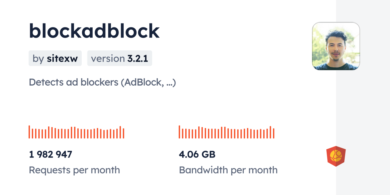 blockadblock CDN by jsDelivr - A CDN for npm and GitHub
