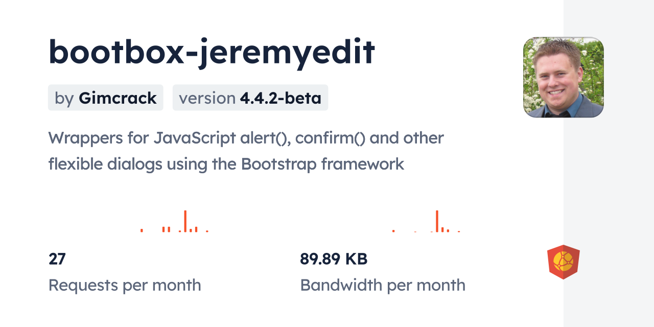 bootbox-jeremyedit CDN by jsDelivr - A CDN for npm and GitHub