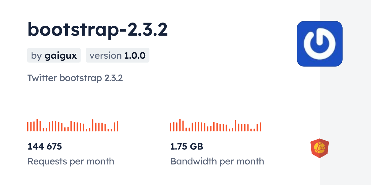 bootstrap-2.3.2 CDN by jsDelivr - A CDN for npm and GitHub