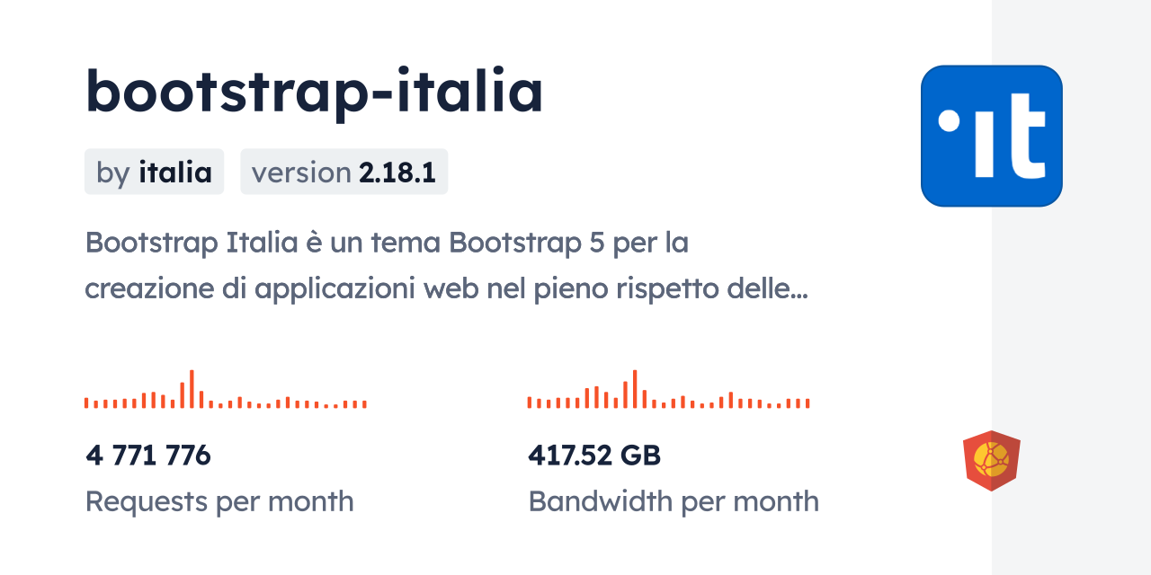 bootstrap-italia CDN by jsDelivr - A CDN for npm and GitHub