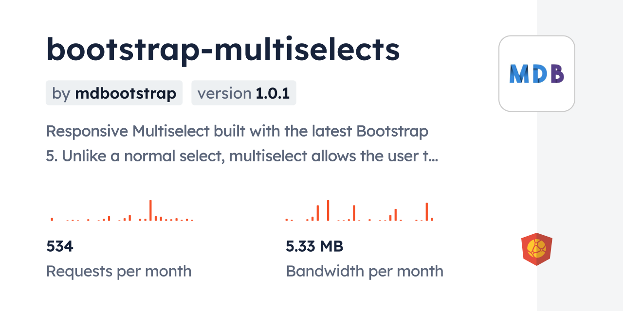 bootstrap-multiselects CDN by jsDelivr - A CDN for npm and GitHub