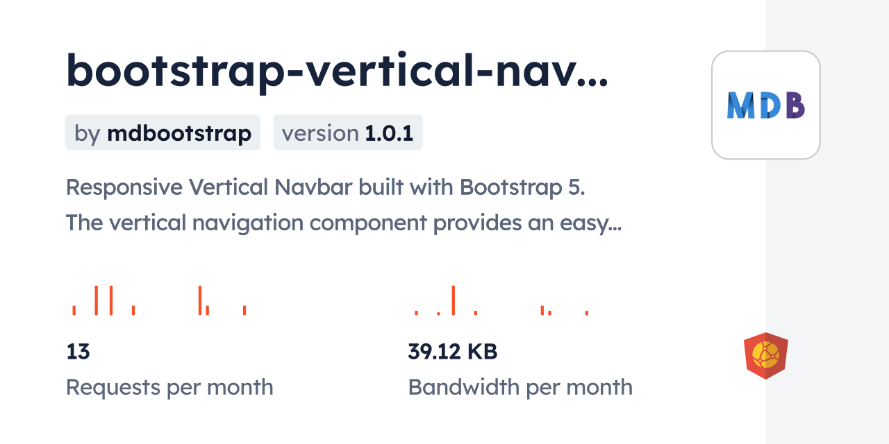 bootstrap-vertical-navbar CDN by jsDelivr - A CDN for npm and GitHub