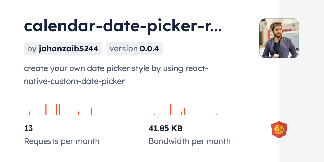 calendar-date-picker-react-native CDN by jsDelivr - A CDN for npm and GitHub