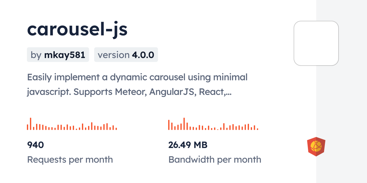 carousel-js CDN by jsDelivr - A CDN for npm and GitHub